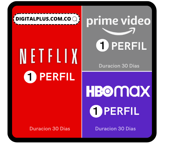 Netflix + Amazon + Hbo - Digital Plus Stream